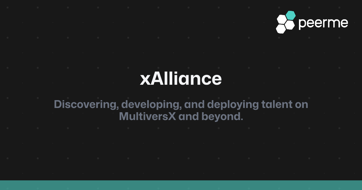 xAlliance | PeerMe