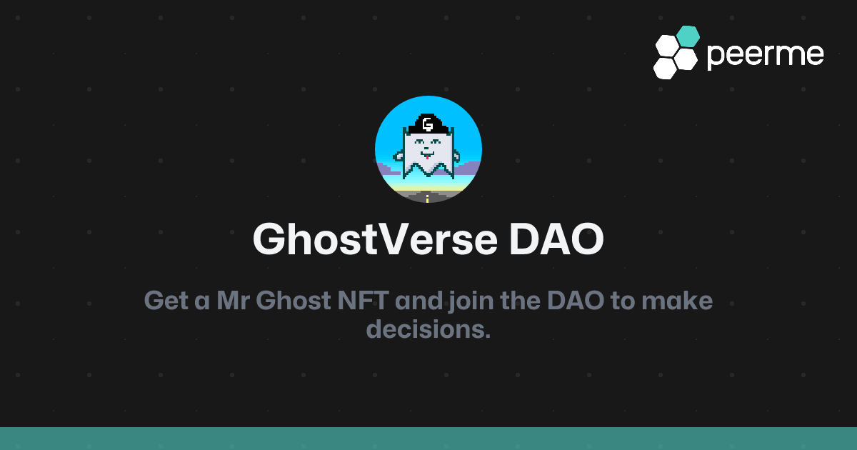 GhostVerse DAO | PeerMe