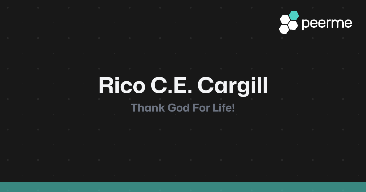 Rico C.E. Cargill | PEERID