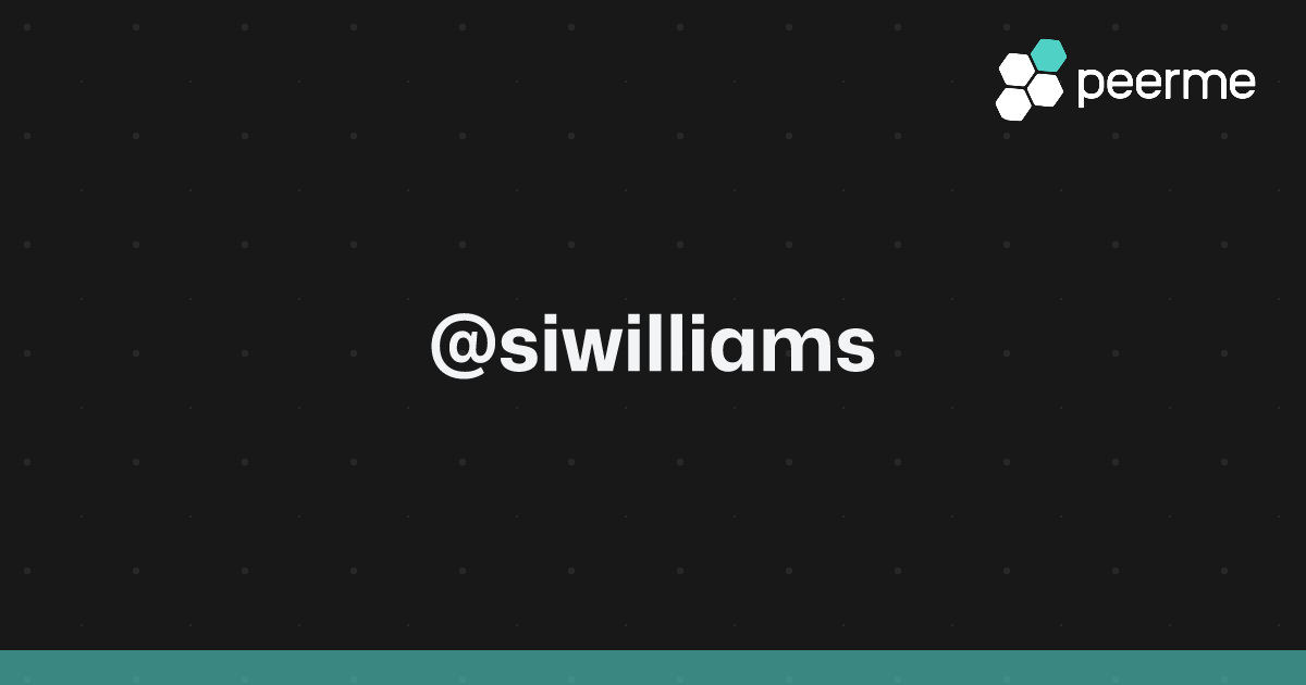 @siwilliams | PEERID